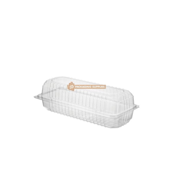 Plastic Clear Hot Dog Roll with Hinged Lid