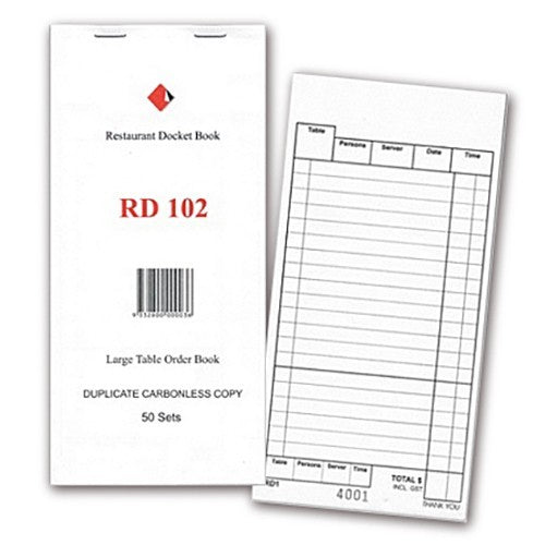 Restaurant Docket Book | Duplicate and Triplicate Options